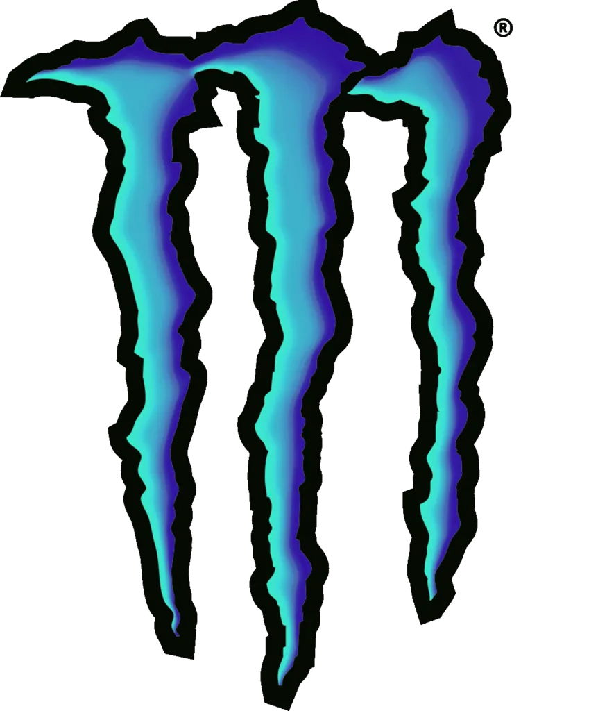 Logotipo De Monster Energy En Azul