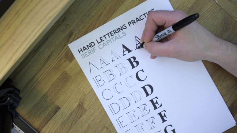 Lettering for beginners How to start? | The Color Blog