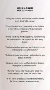 Slogans for design. Unlimited ideas - The Color Blog